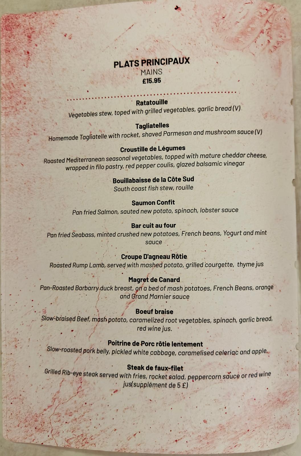 Our Menus – Ratatouille Restaurant